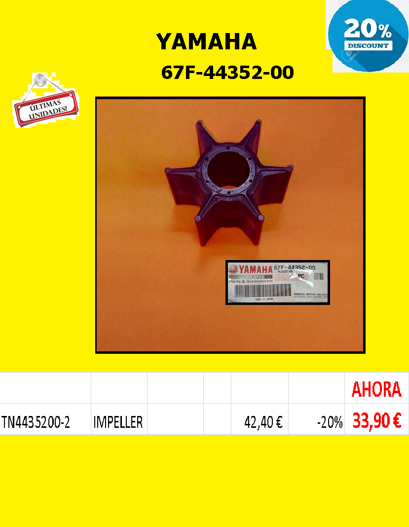 YAMAHA-67F-44352-00 | Tienda Nautica Mundo Marino